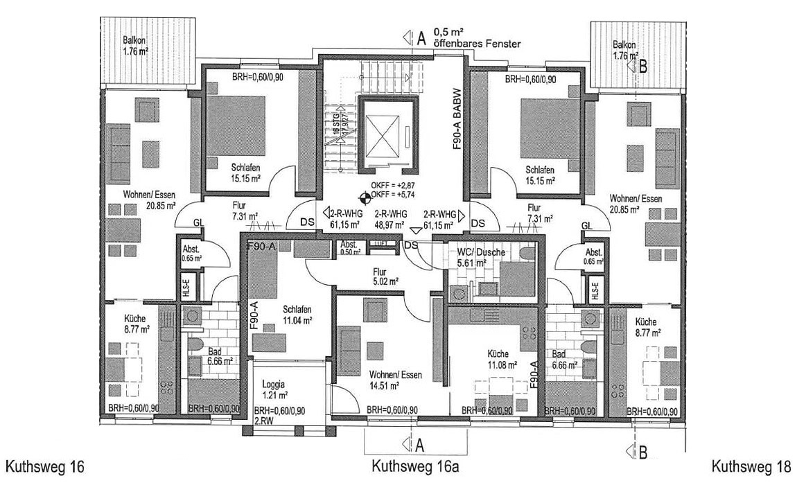 Wohnanlage - Rheinwohnungsbau